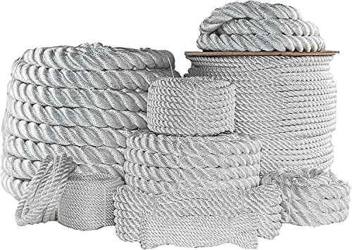 Twisted Nylon Rope - SGT KNOTS - Black or White Multipurpose Utility ...