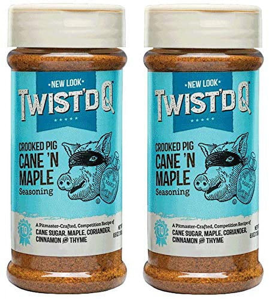 Twisted Q Crooked Pig Seasoning Southern BBQ with Maple & Cane Sugar ...