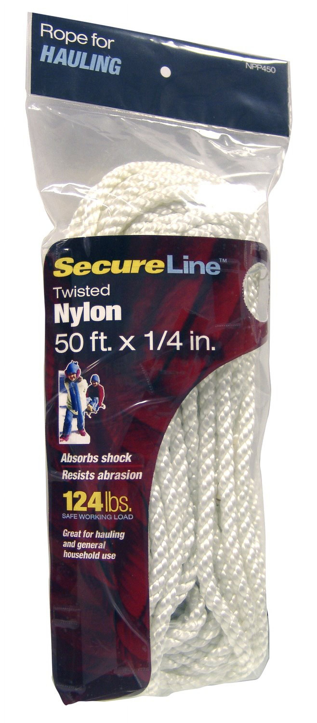 Twisted Rope, 1/4" D X 100' L The Lehigh Group Rope - Packaged NPP4100 ...