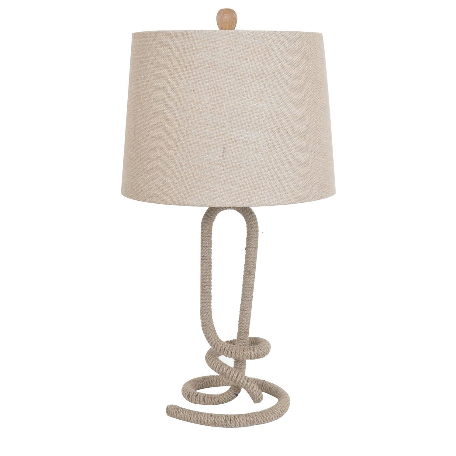 Twisted Rope 29-Inch Table Lamp, Jute - Walmart.com