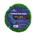 Twisted Rope, Green, Polypropylene, 1/4" x 50' - Walmart.com