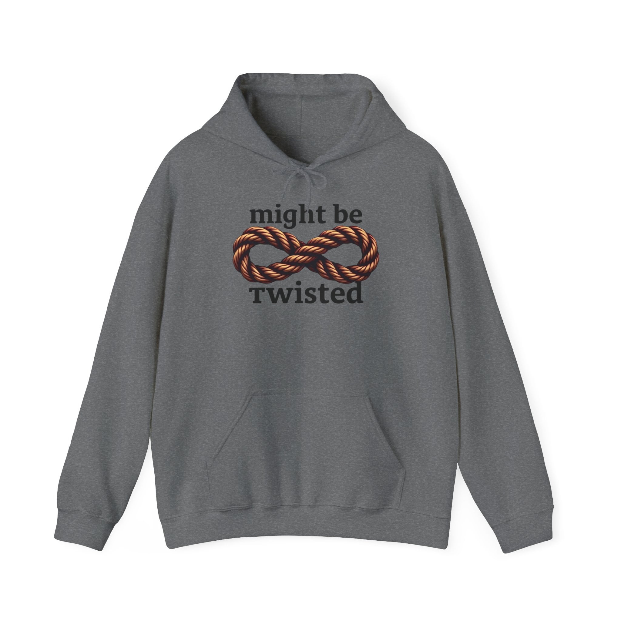 Twisted Rope Hoodie Sweatshirt (GraphiteHeather, M) - Walmart.com