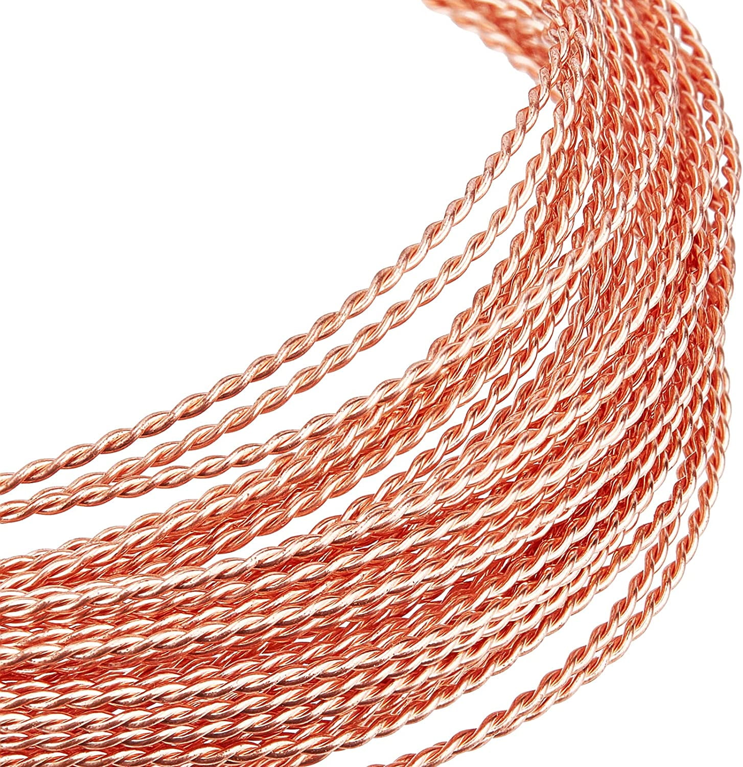 Twisted Round Bare Copper Wire Raw Bare Copper Wire Raw(Unplated) 20 ...