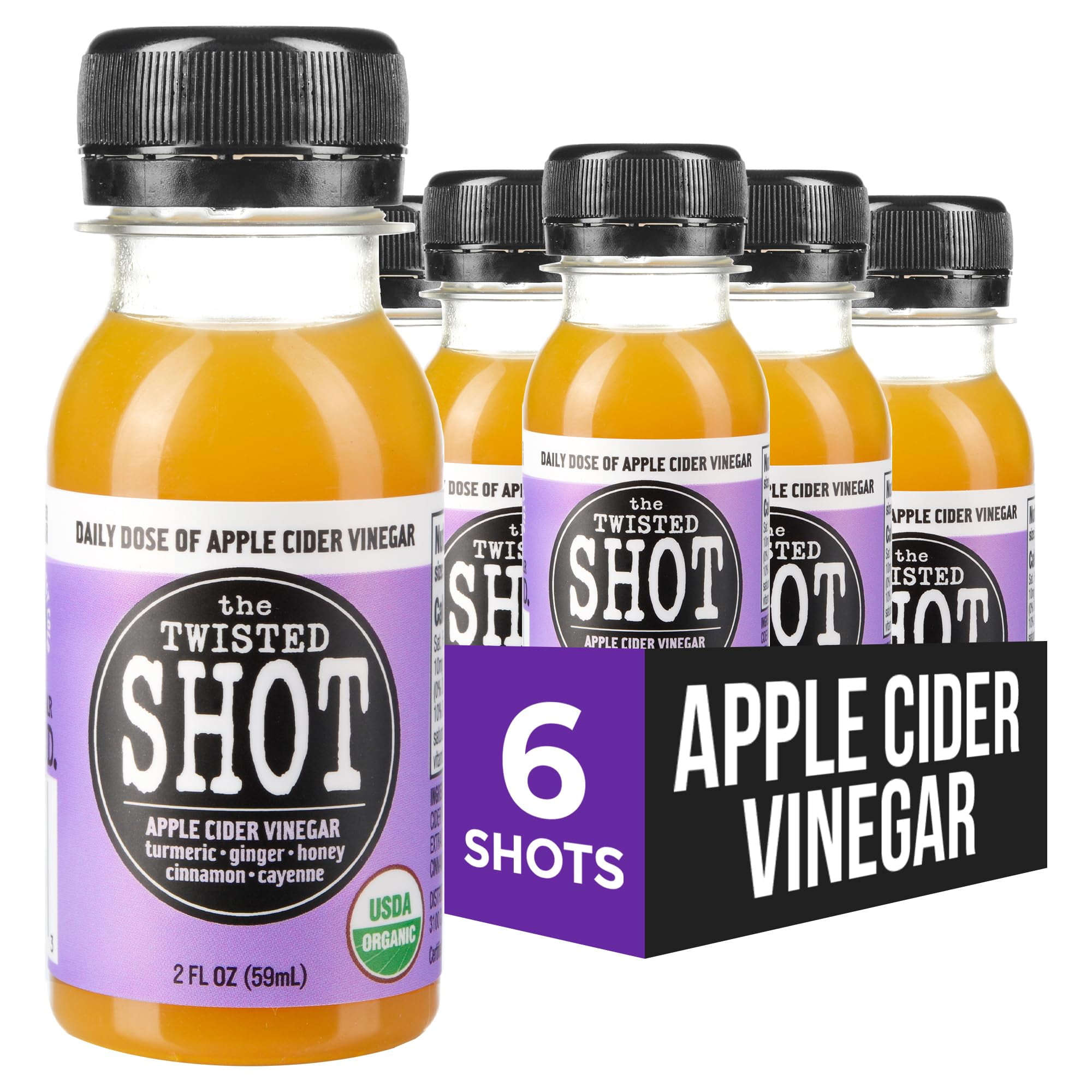 The Twisted Shot | BDF32 Organic Apple Cider Vinegar Shots with Ginger ...