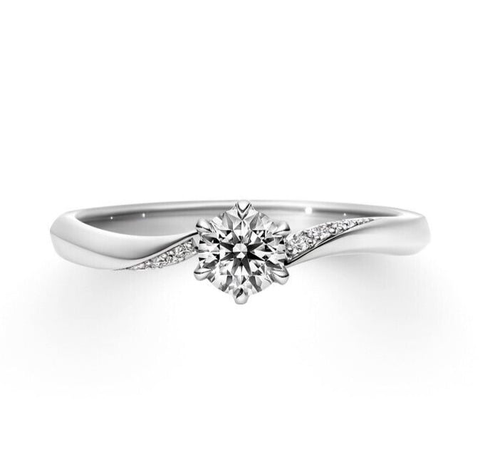 Twisted Solitaire With Accent Promise Diamond Ring 1.7 Ct Diamond 14K ...