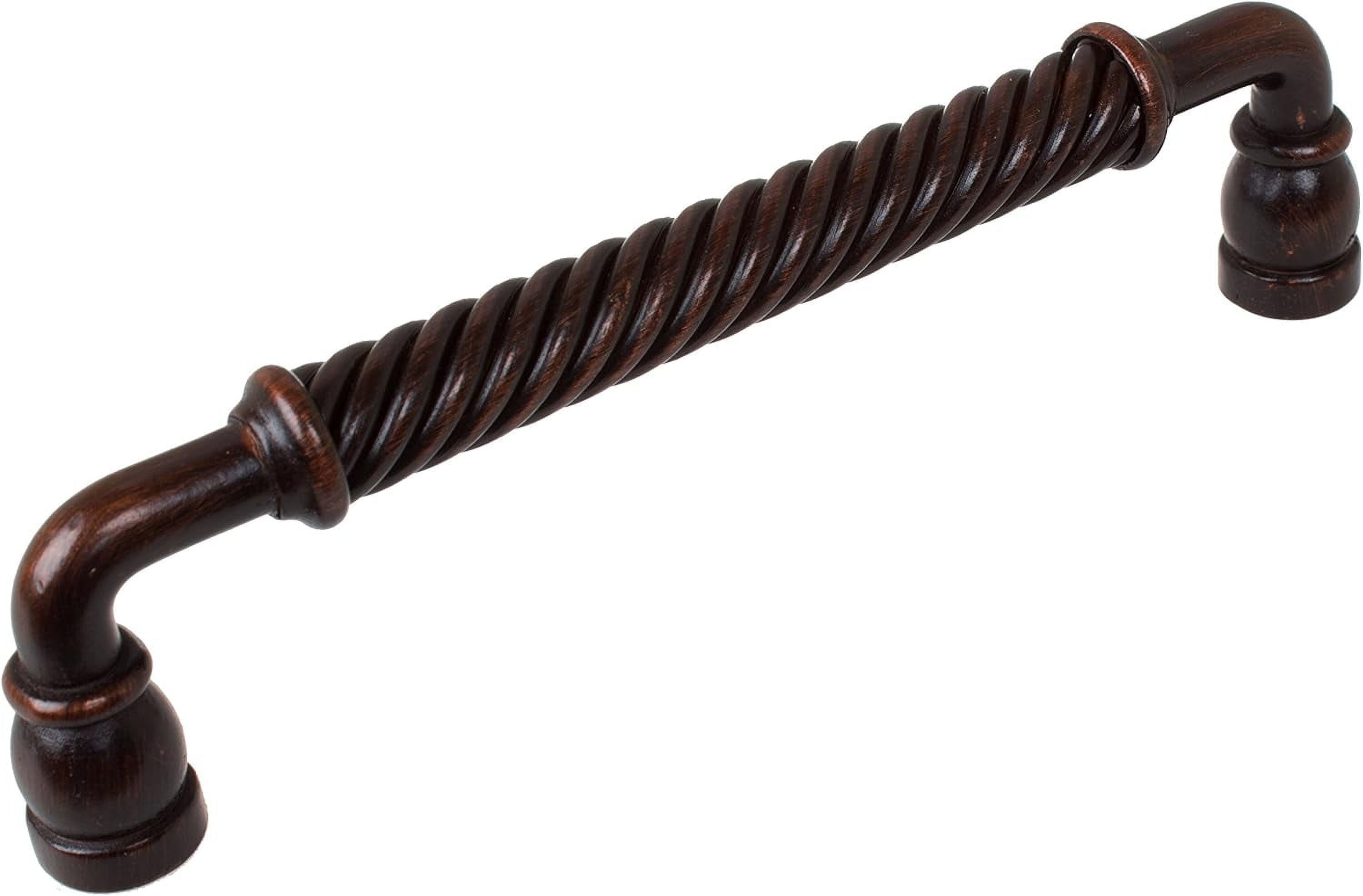 Twisted Steel Dresser Drawer Pull, 25 Pack, 6.25", Oil Rubbed Bronze ...