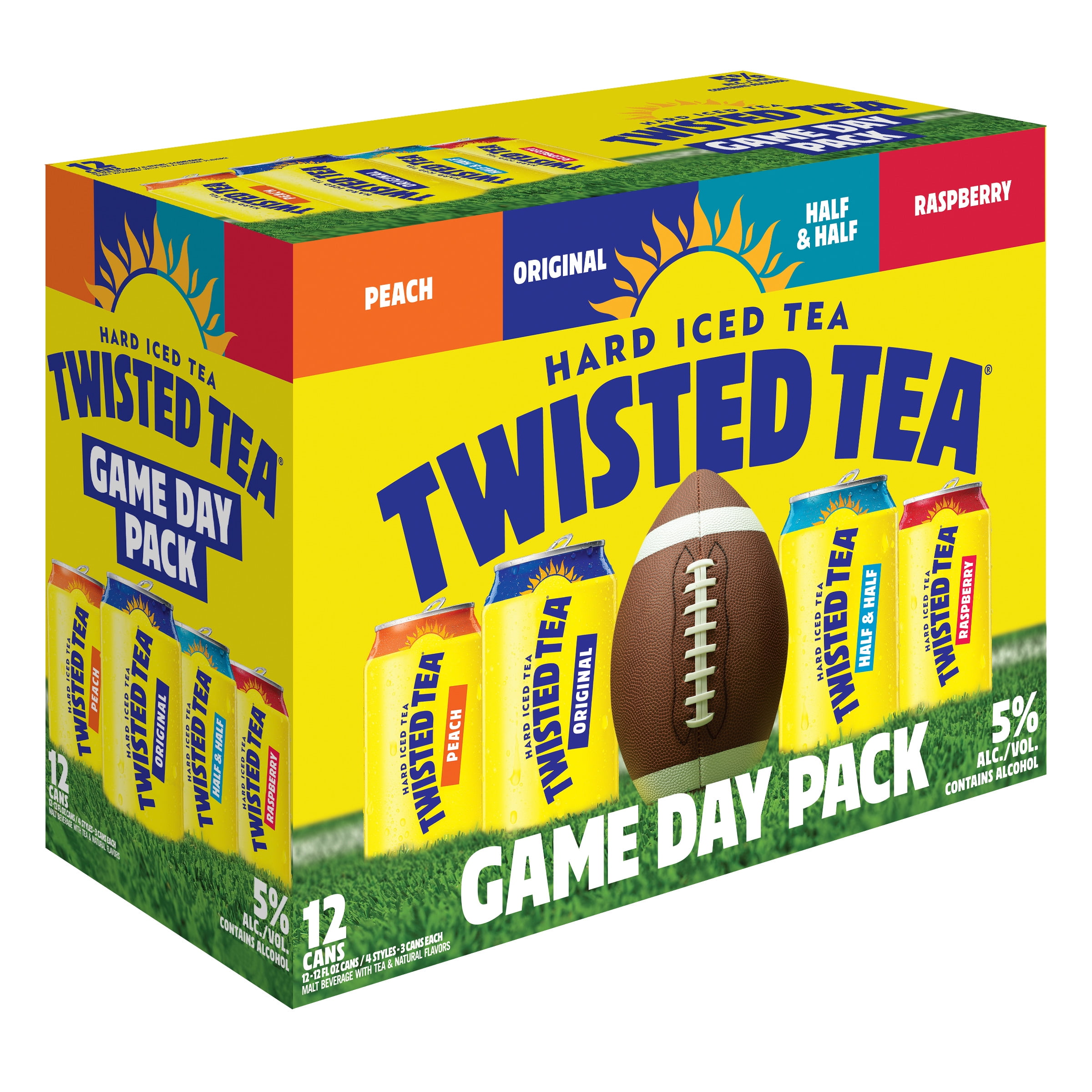 Twisted Tea Hard Iced Tea Variety Party pack, 12 pack, 12 fl oz ...