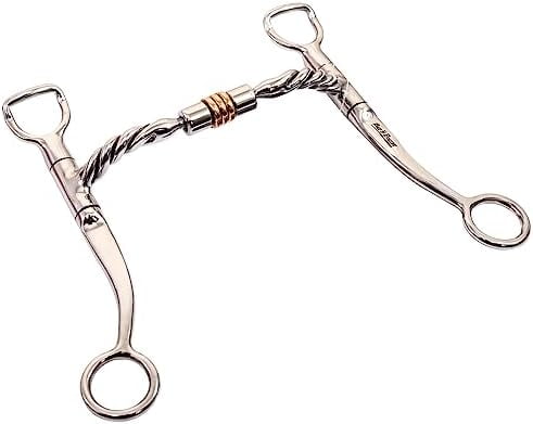 Twisted Wire Straight Shank Tongue Relief Bit W/Copper Roller Ring ...