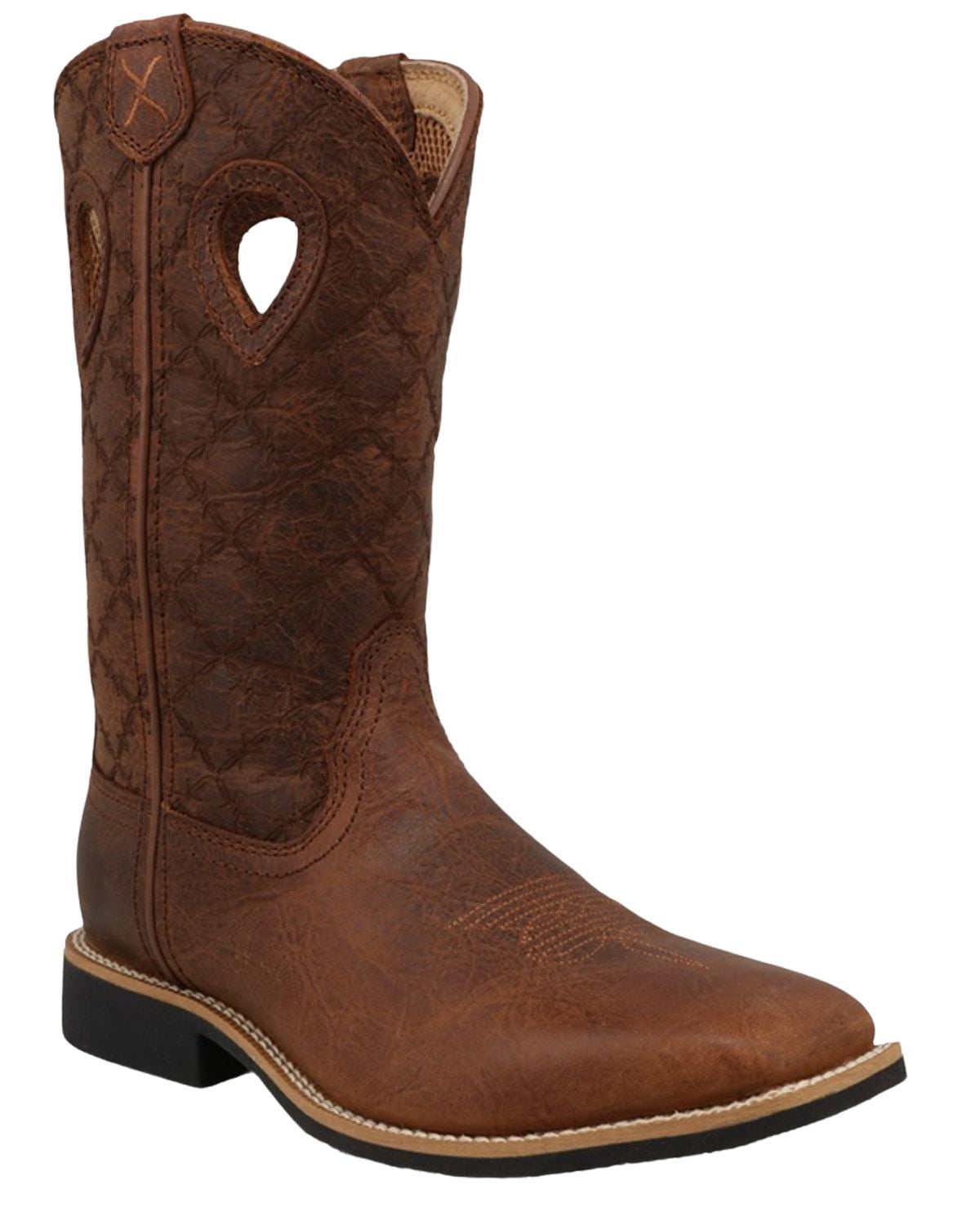 Twisted X Boys' Top Hand Western Boot Broad Square Toe - YTH0025 2 D ...