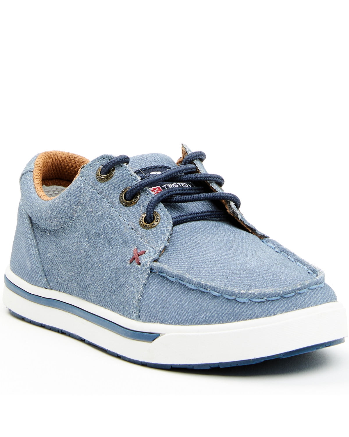 Twisted X Boys' Wrangler By Kicks Casual Shoes Moc Toe Blue 13 D ...