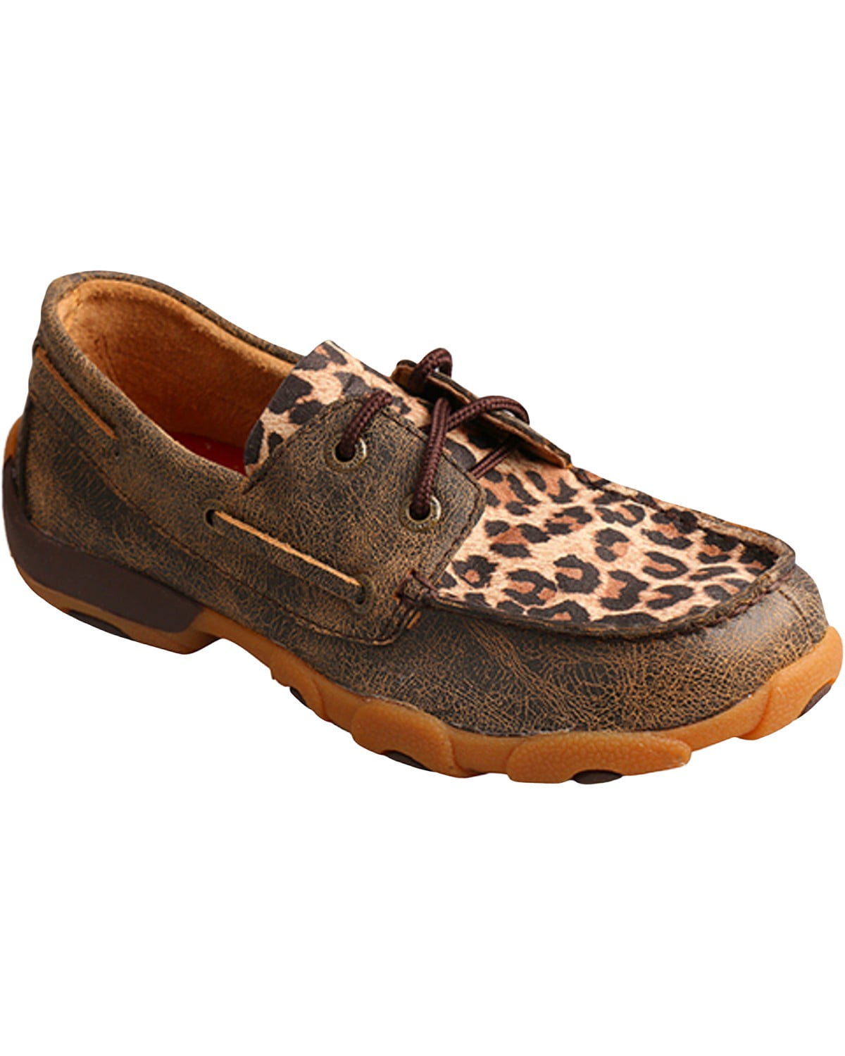 Twisted X Girls' Little Boat Shoe Driving Mocs - YDM0028 1 1/2 D ...