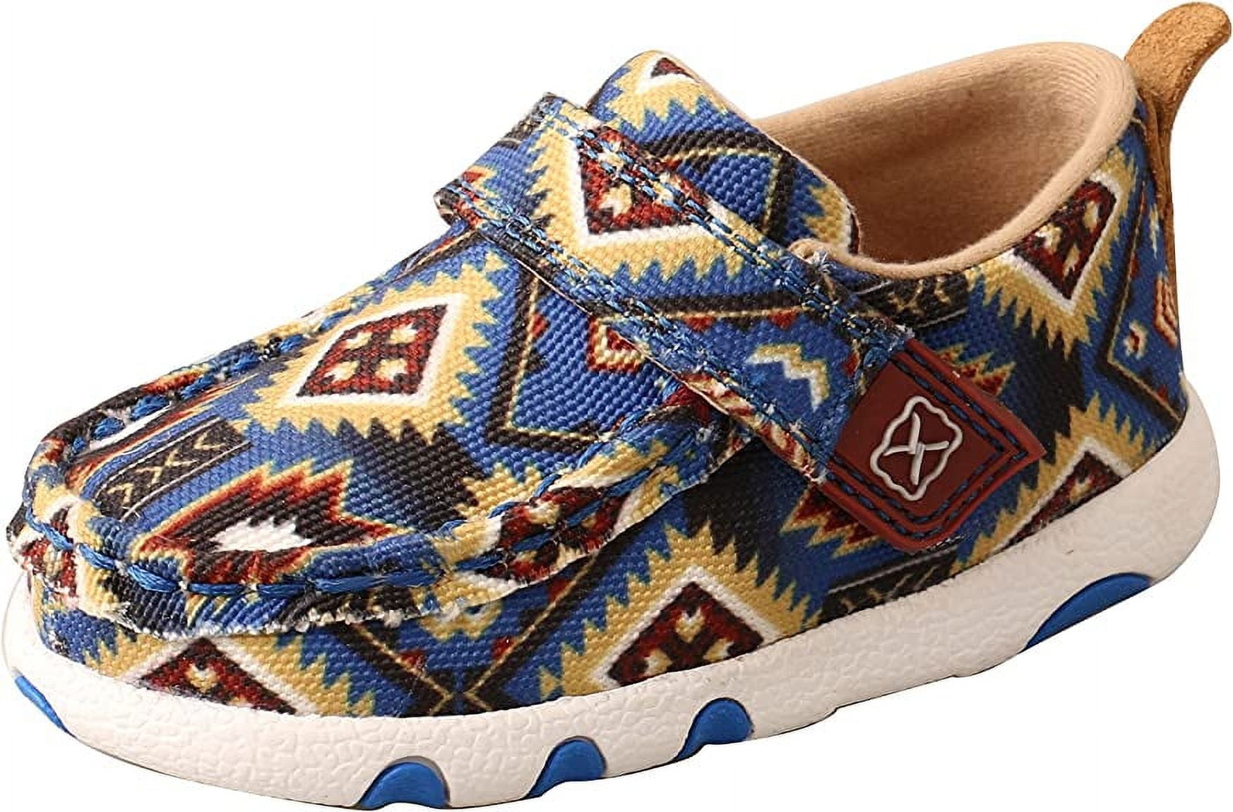 Twisted X Infant's Driving Mocs, Blue Multi Aztec, 3 M - Walmart.com
