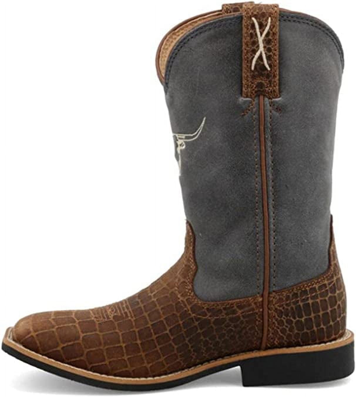 Twisted X Kid's Top Hand, Chocolate & Dusty Blue, 13 M - Walmart.com