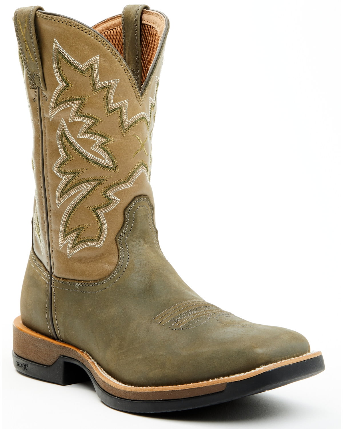 Twisted X Men's 11" Tech X& Performance Western Boot Broad Square Toe ...