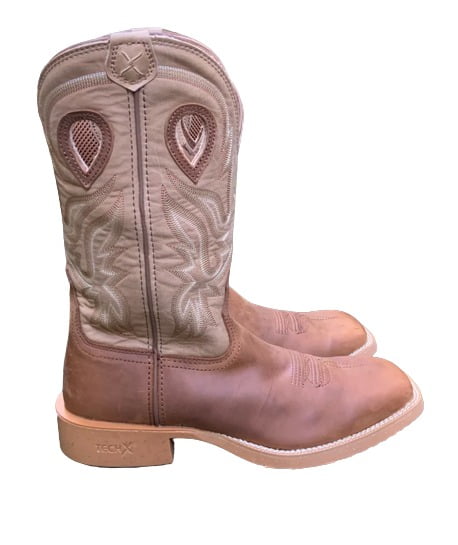 Twisted X Men's 12" Tech X™ Boot - Hazel & Sand, Size 10.5 D, Durable ...