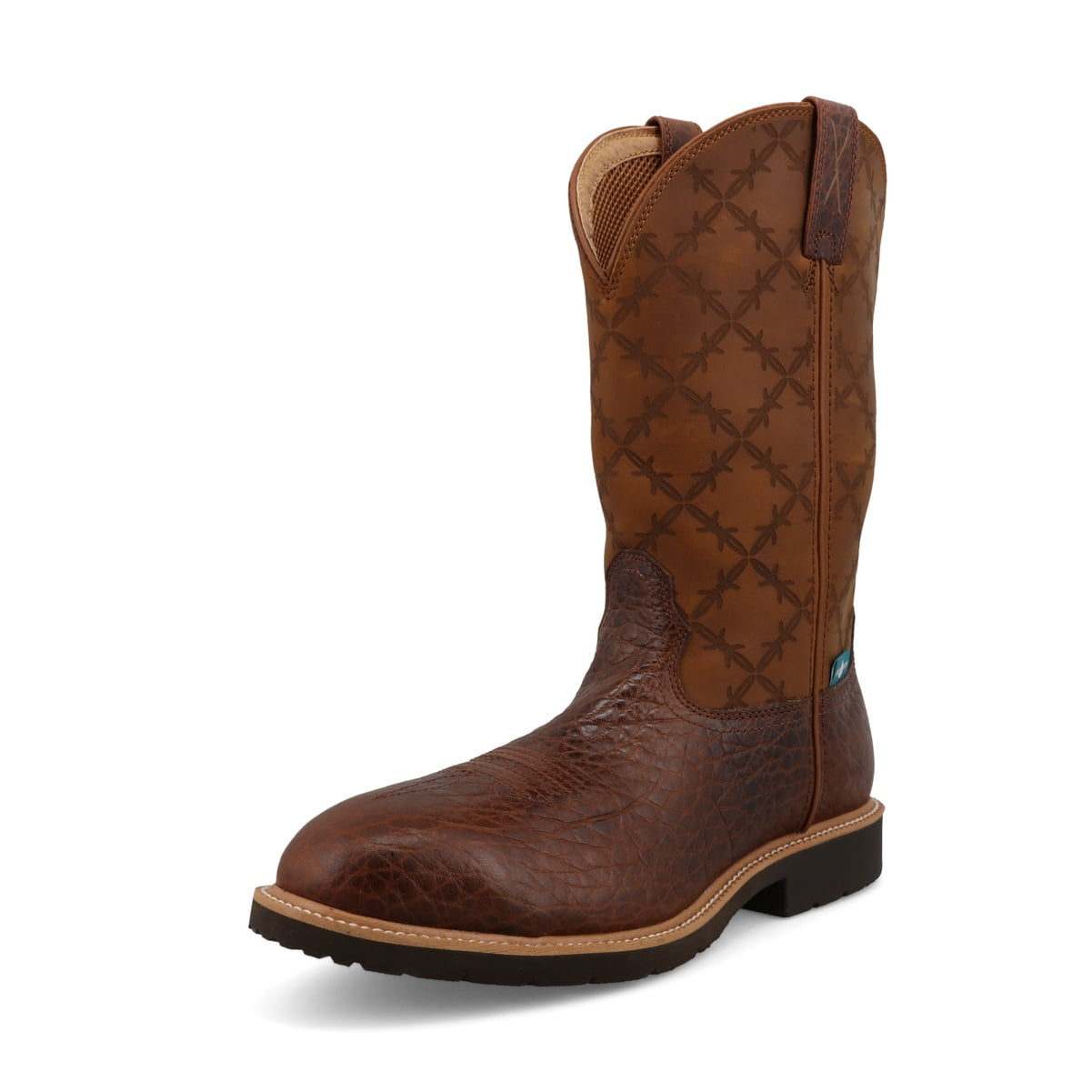 TWISTED X Adult Male 12in Western Brown/Squash Work Boots, Size: 12 ...