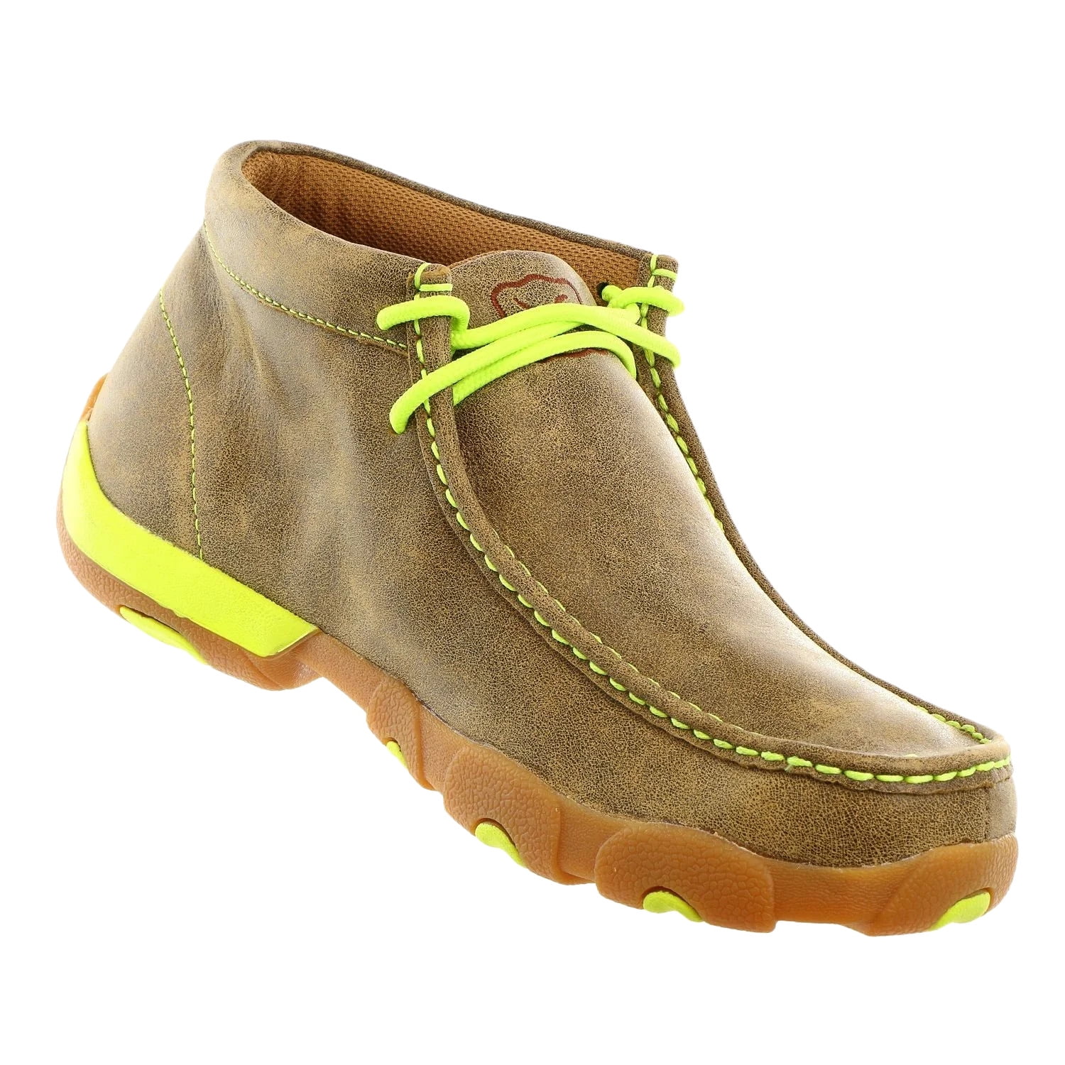 Twisted X Men's Brown Bomber/Neon Yellow Driving Mocs MDM0026 - Walmart.com