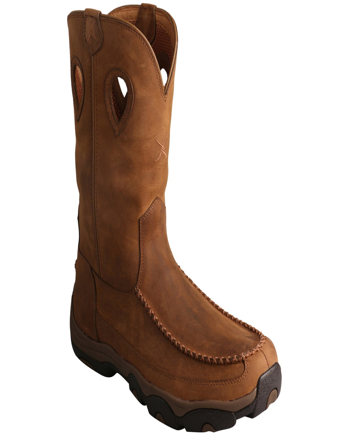 Twisted X Men's Waterproof Pull On Work Boot Composite Toe Brown 14 EE ...