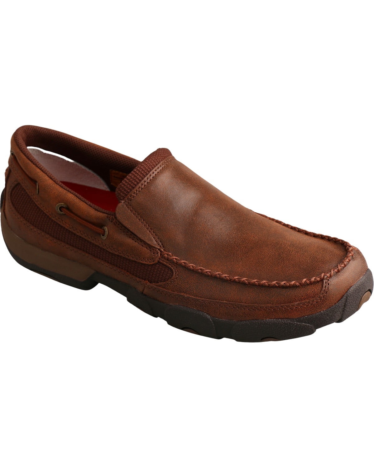 Twisted X Men's Slip-On Driving Mocs Moc Toe Brown 13 D(M) US - Walmart.com