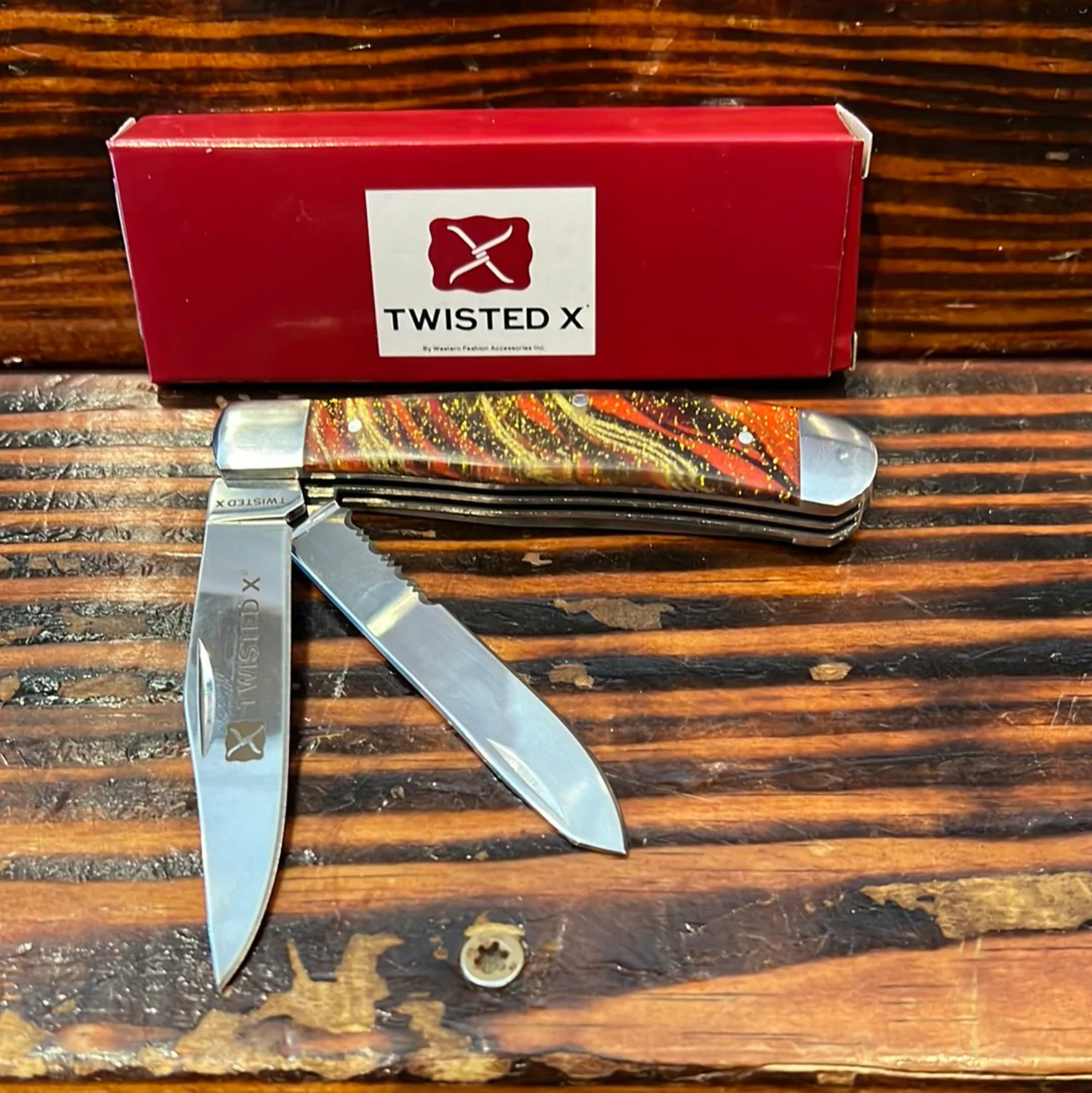 Twisted X Trapper Cosmic Mars Pocket Knife - Walmart.com