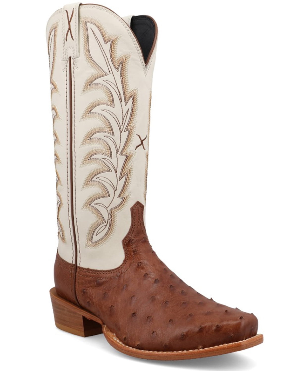 Twisted X Women's Exotic Full Quill Ostrich Western Boot Square Toe ...