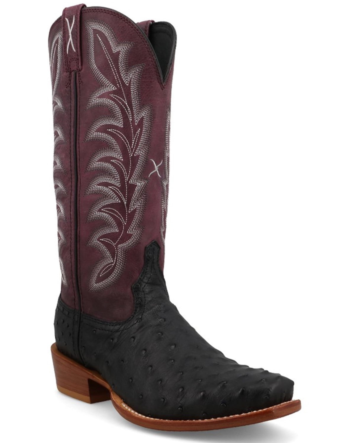 Twisted X Women's Reserve Exotic Full Quill Ostrich Western Boot Square ...