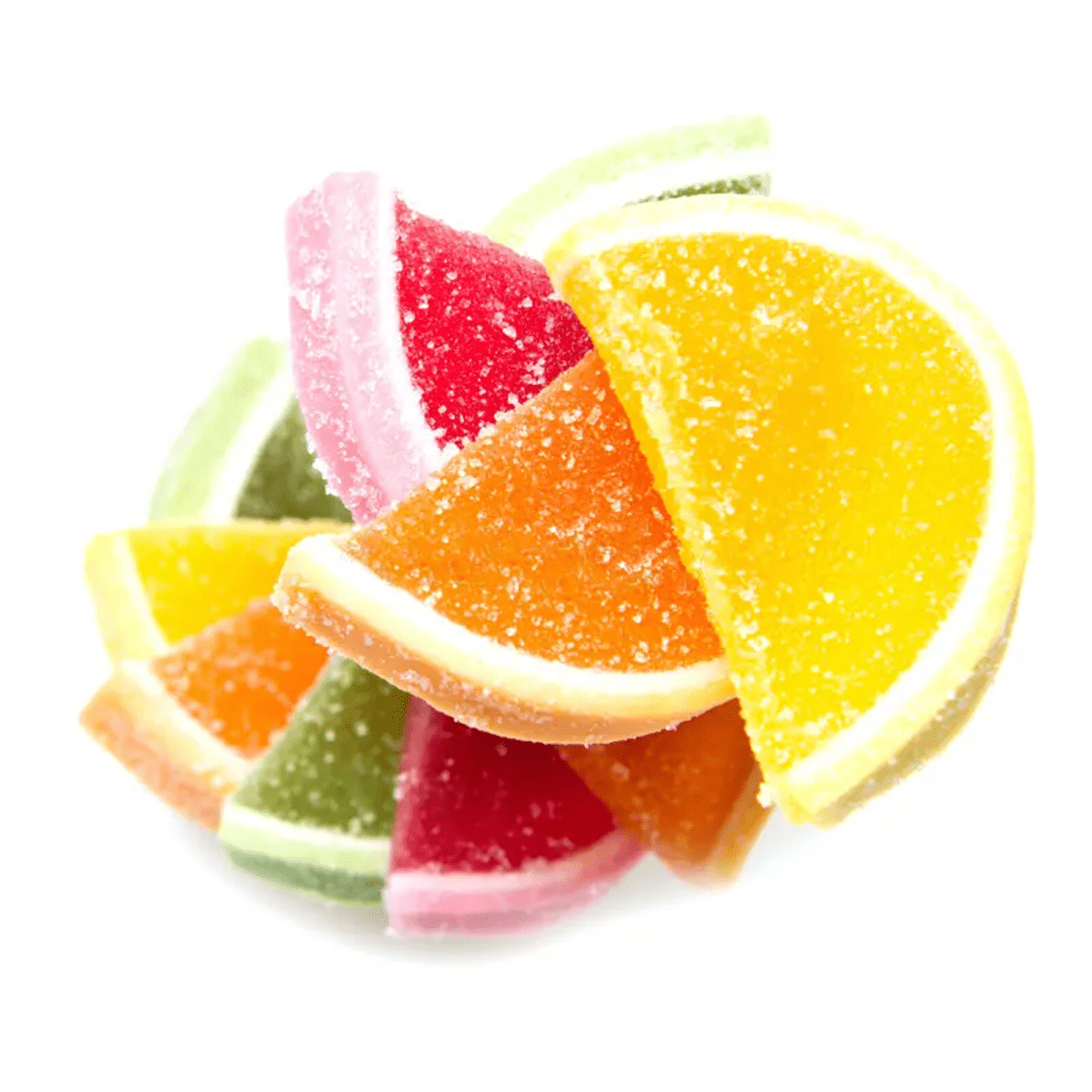TwistedTreatz Assorted Fruit Slices Candy – Colorful Sugar-Coated ...