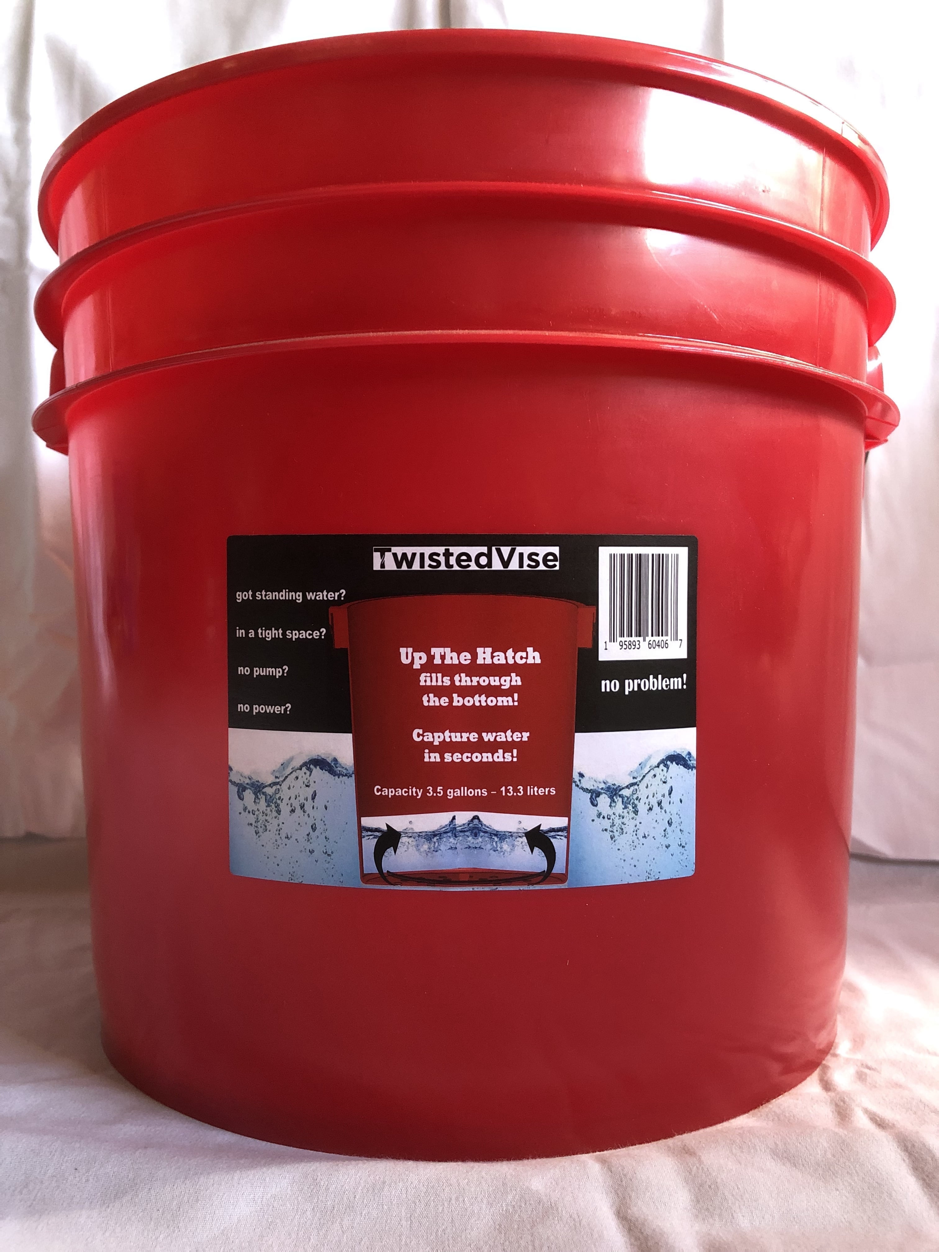 TwistedVise Up The Hatch Plumbing Bucket | HDPE Plastic & Anti-Rust ...