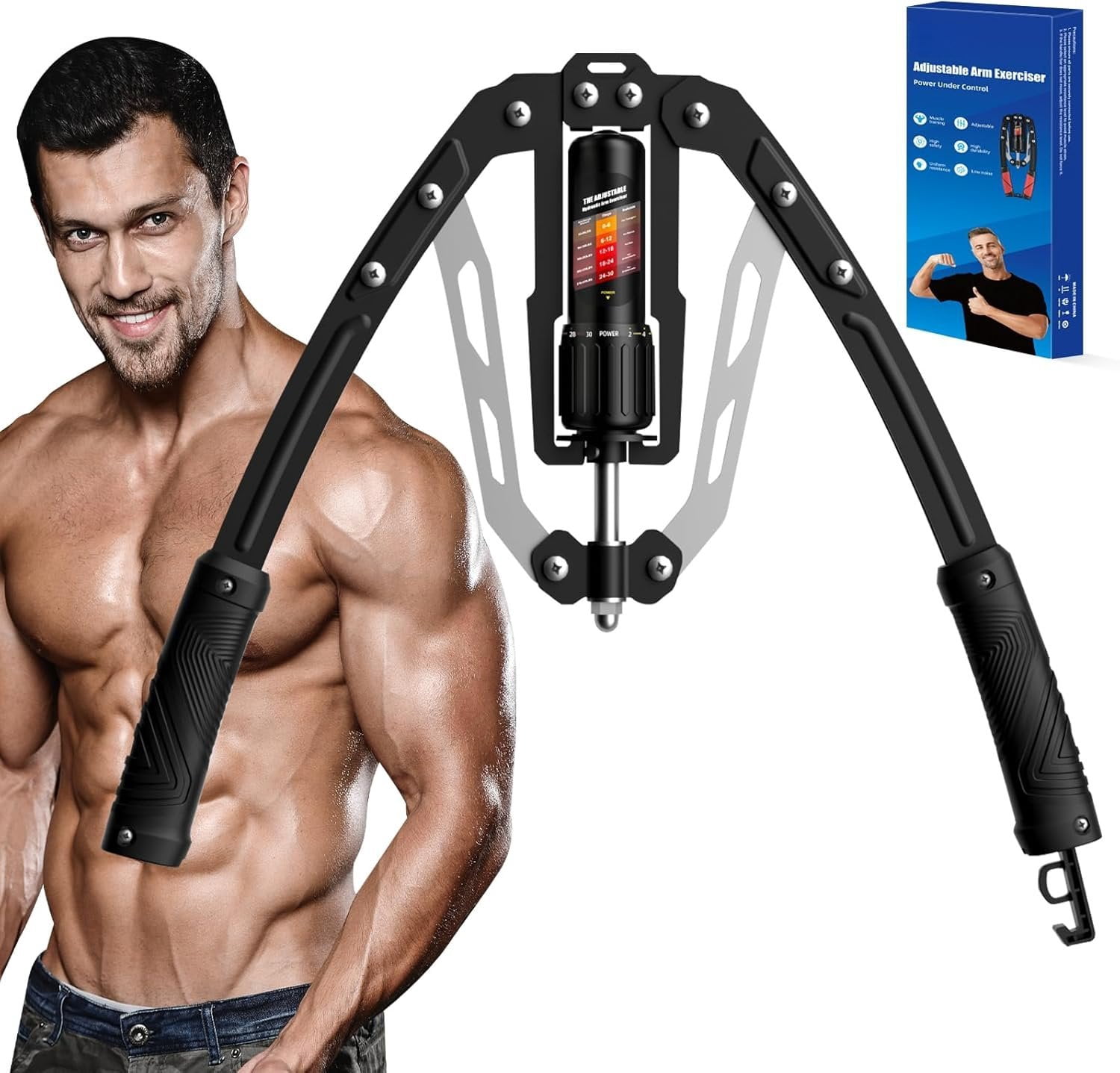 Twister Arm Chest Trainer Exerciser Workout Equipment,Adjustable 22 ...