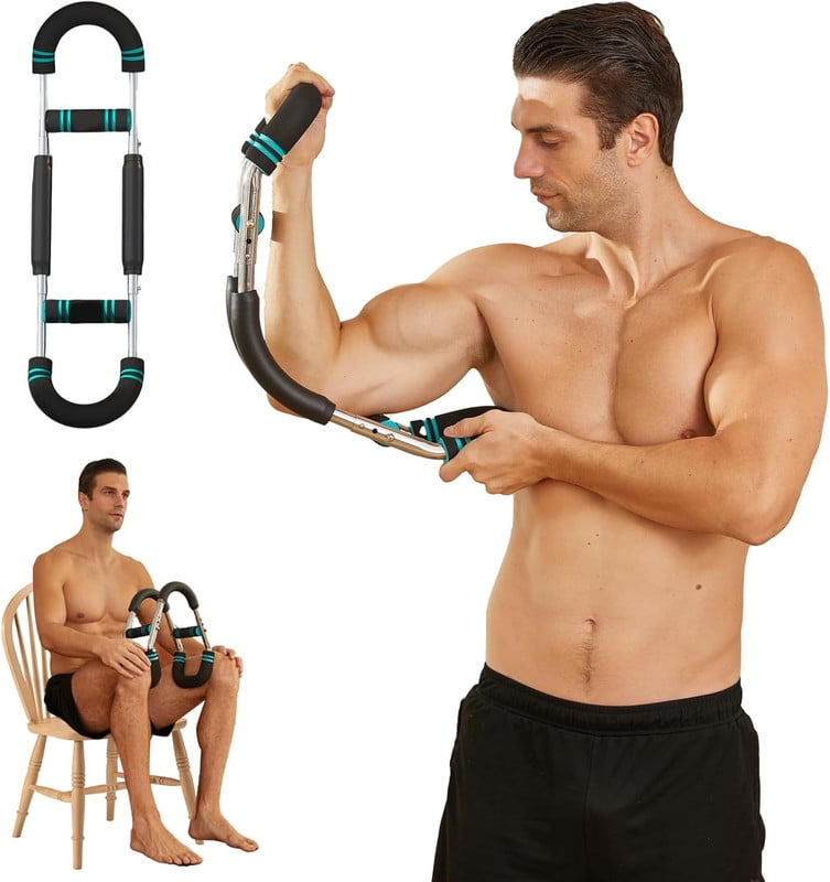 Twister Arm Exerciser Chest Workout,Portable Power Twister Bar,Muscular ...