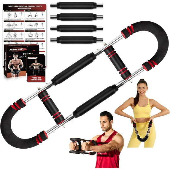 Twister Arm Trainer, 30-160 lbs Adjustable Chest Exerciser with 2/4 ng ...