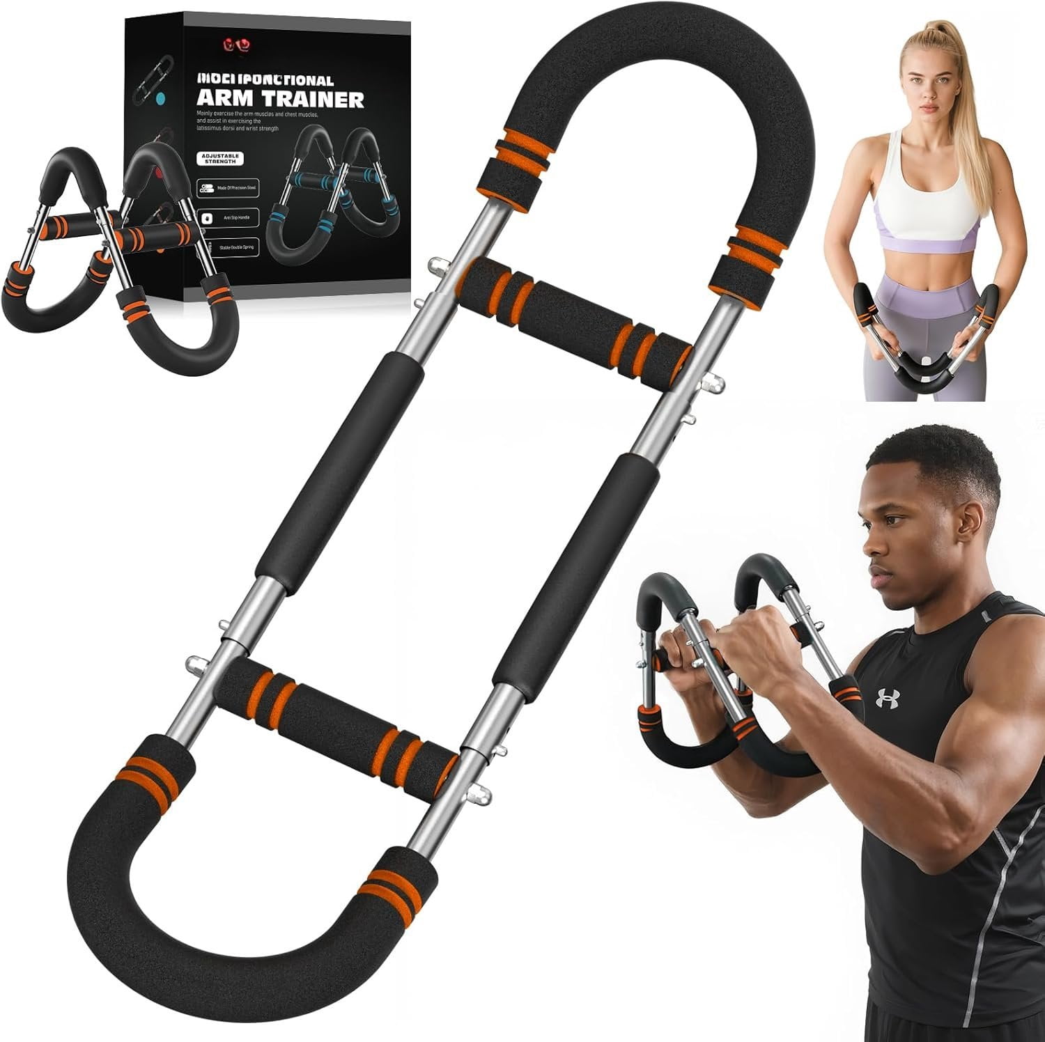 Twister Arm Trainer,40-130lbs Arm Trainer for Forearms & Chest Workout ...