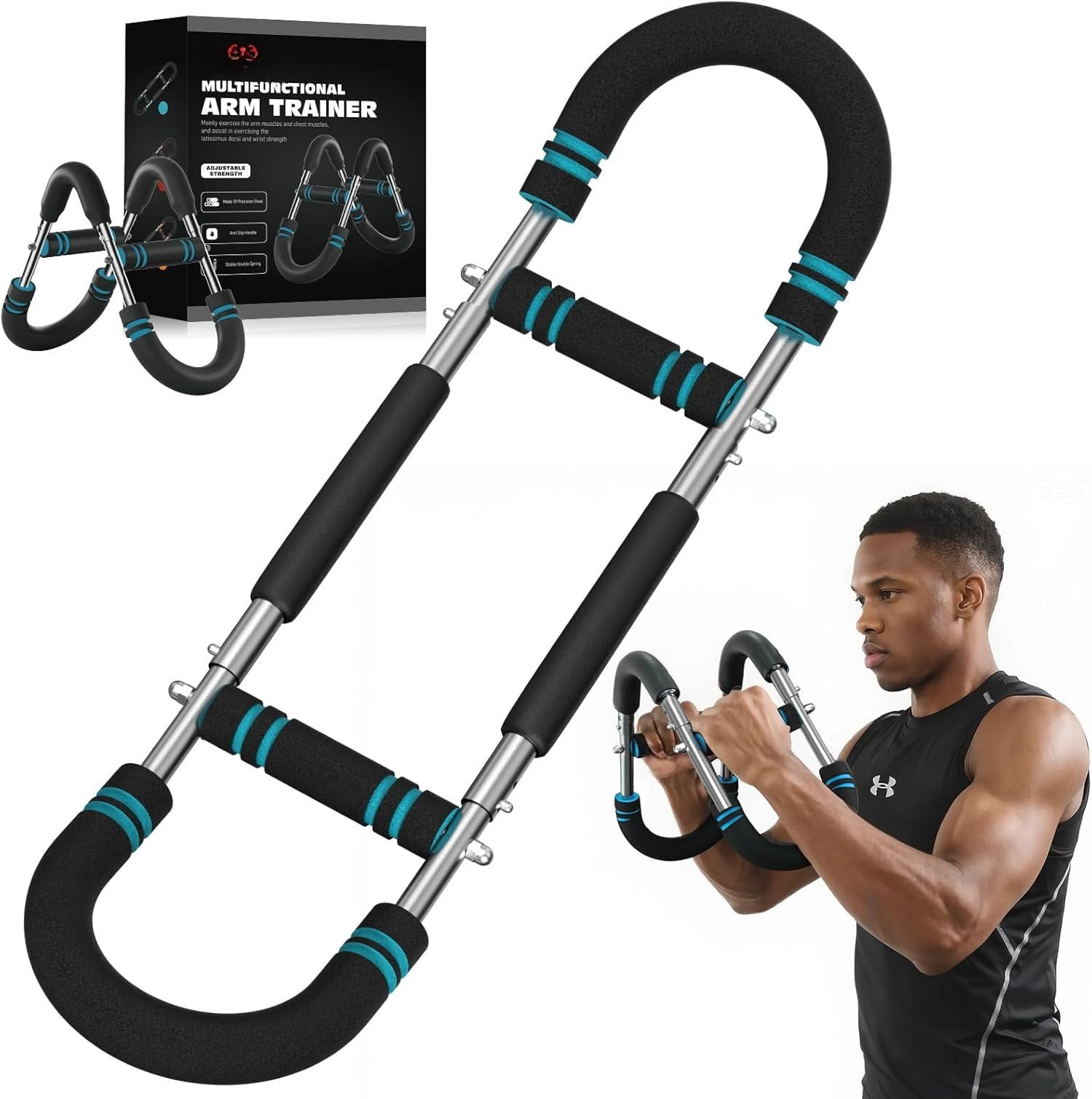 Twister Arm Trainer,40-130lbs Arm Trainer for Forearms & Chest Workout ...