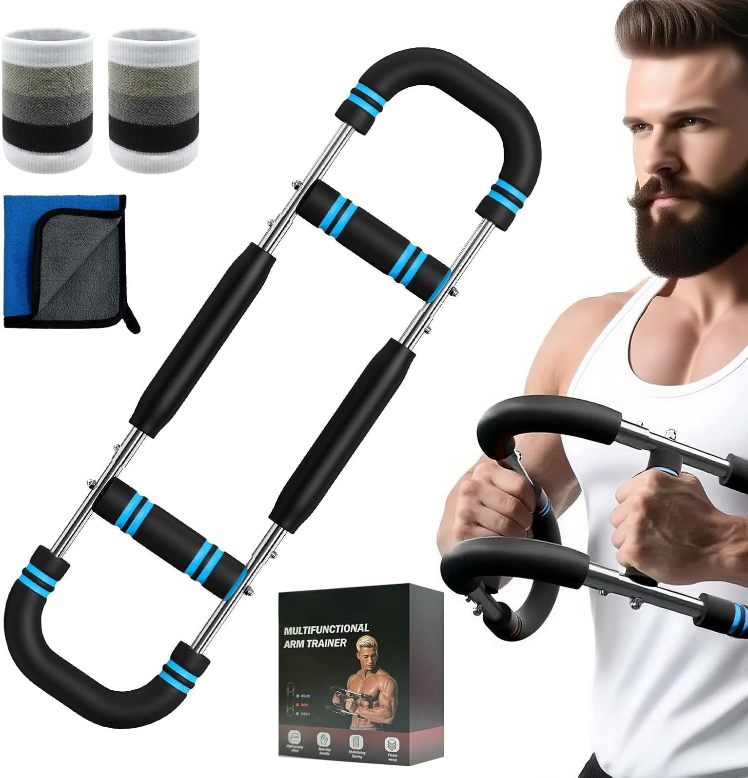 Twister Arm Trainer, 60-110lb Adjustable Resistance Workout Equipment ...