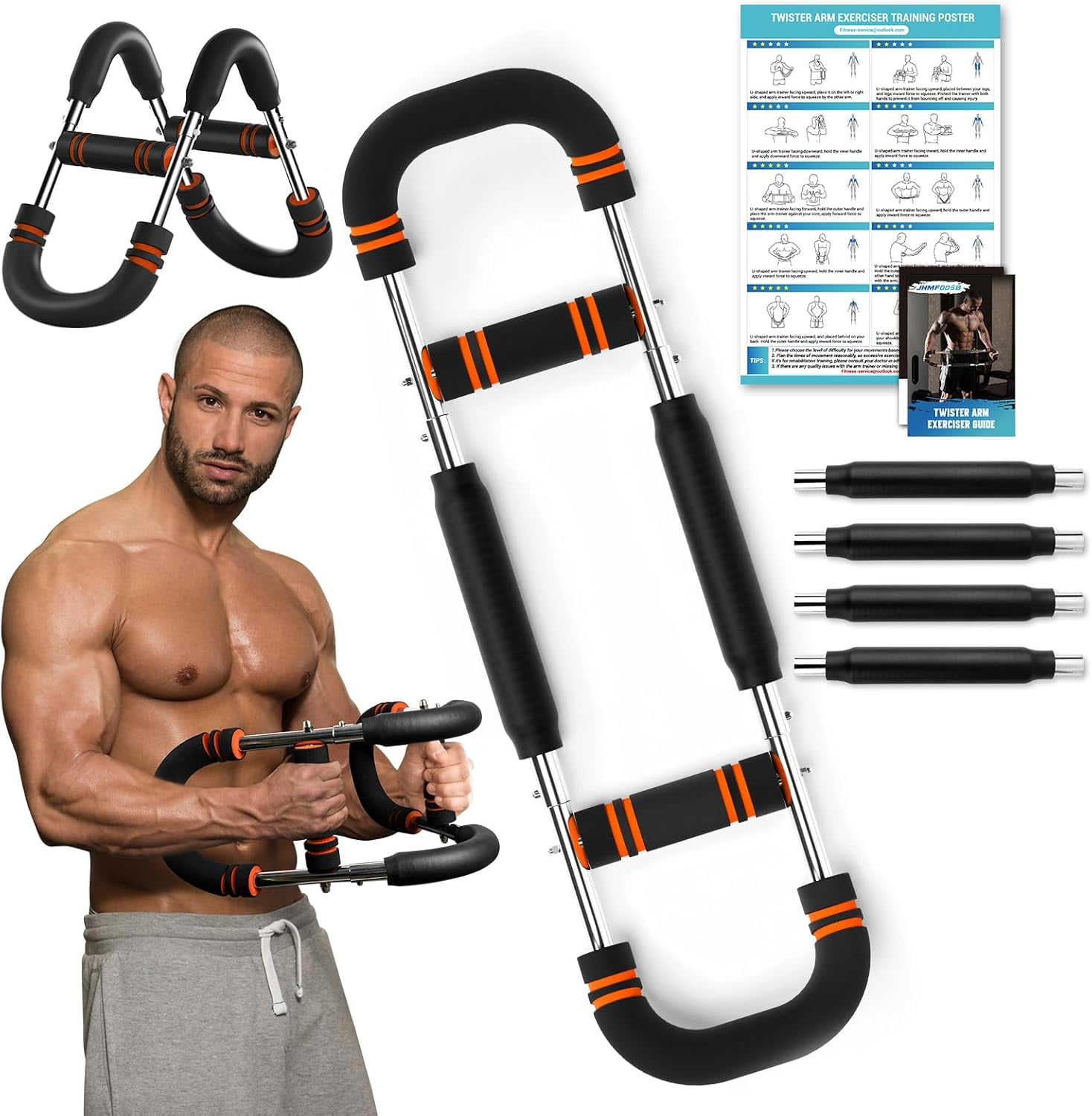 Twister Arm Trainer, Adjustable 6 Resistance Levels(30-120lb) Twister ...