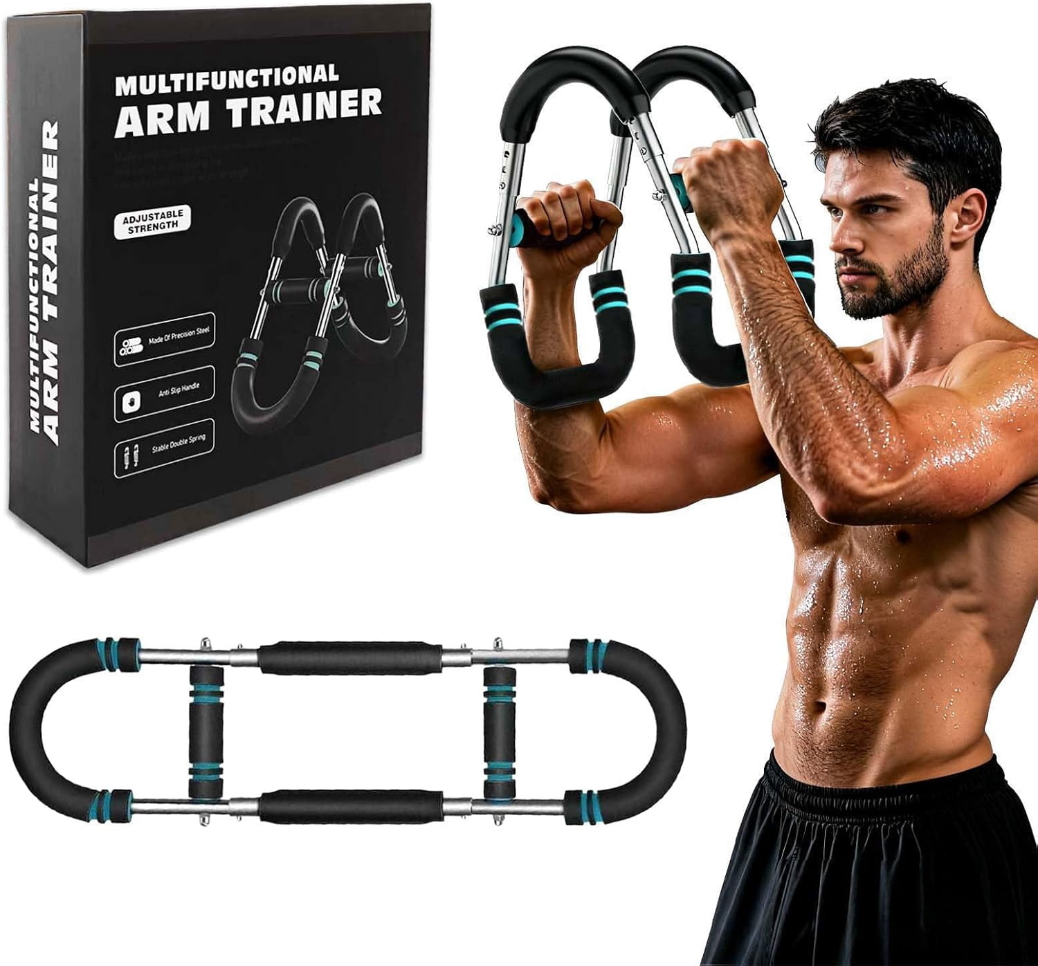 Twister Arm Trainer, Chest Workout Equipment 40-100lb Adjustable Arm ...