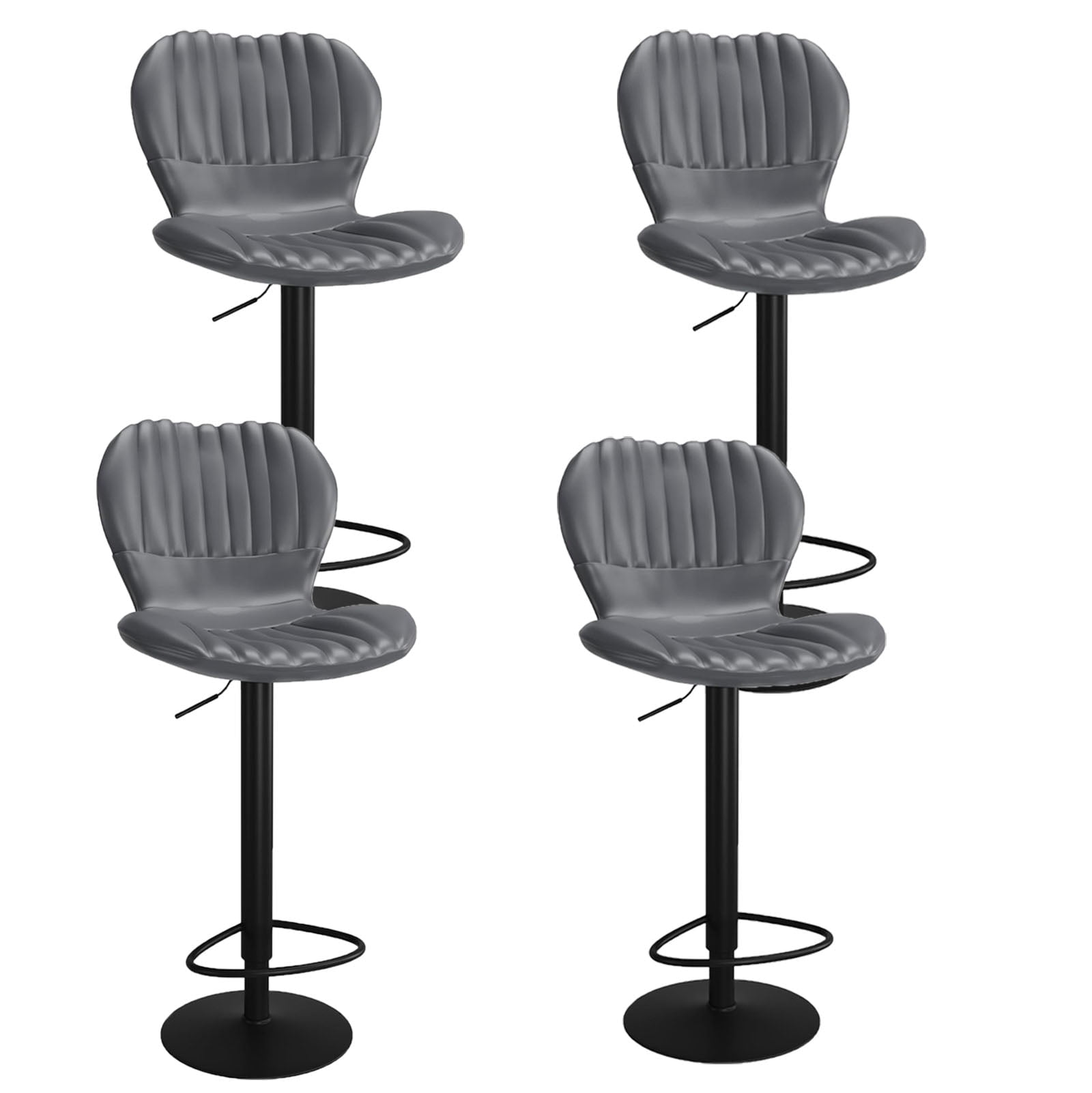 Twister.CK Counter Height Bar Stools Set of 4, Modern Kitchen ...