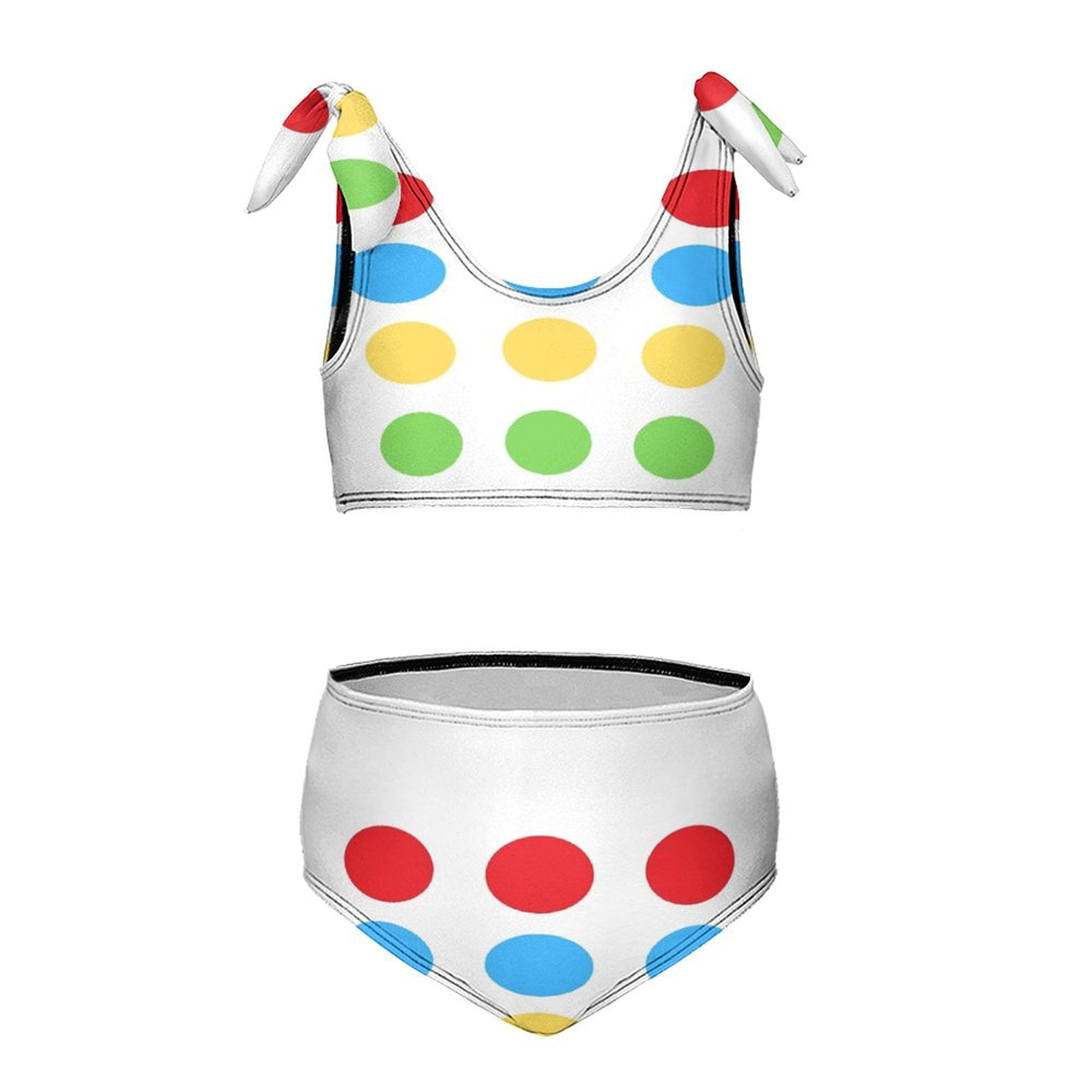 Twister Game Halloween Costume Girl's 2 Piece Bikini Set Beach Sport ...