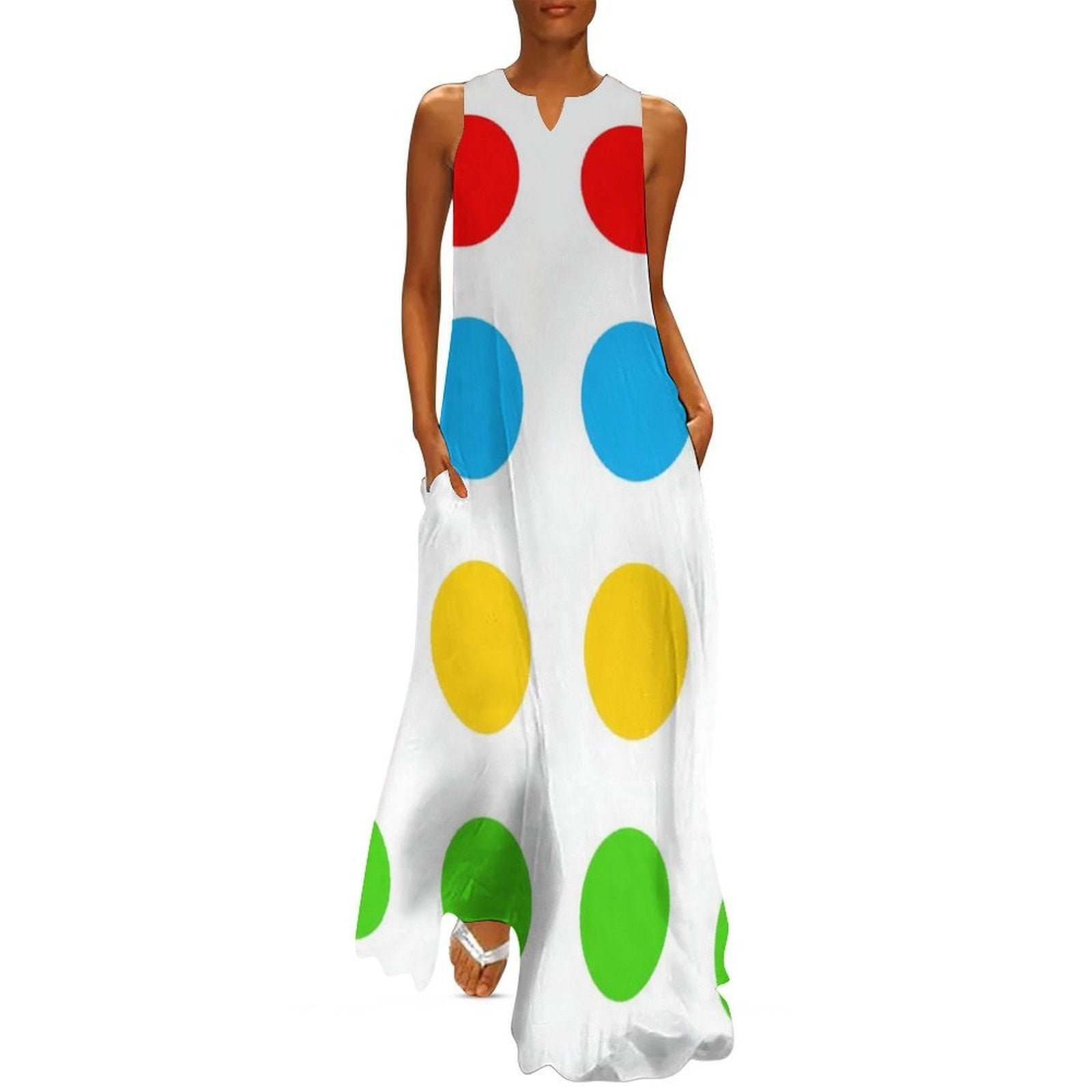 Twister Game Halloween Costume Long Dress Women's summer dress women's ...