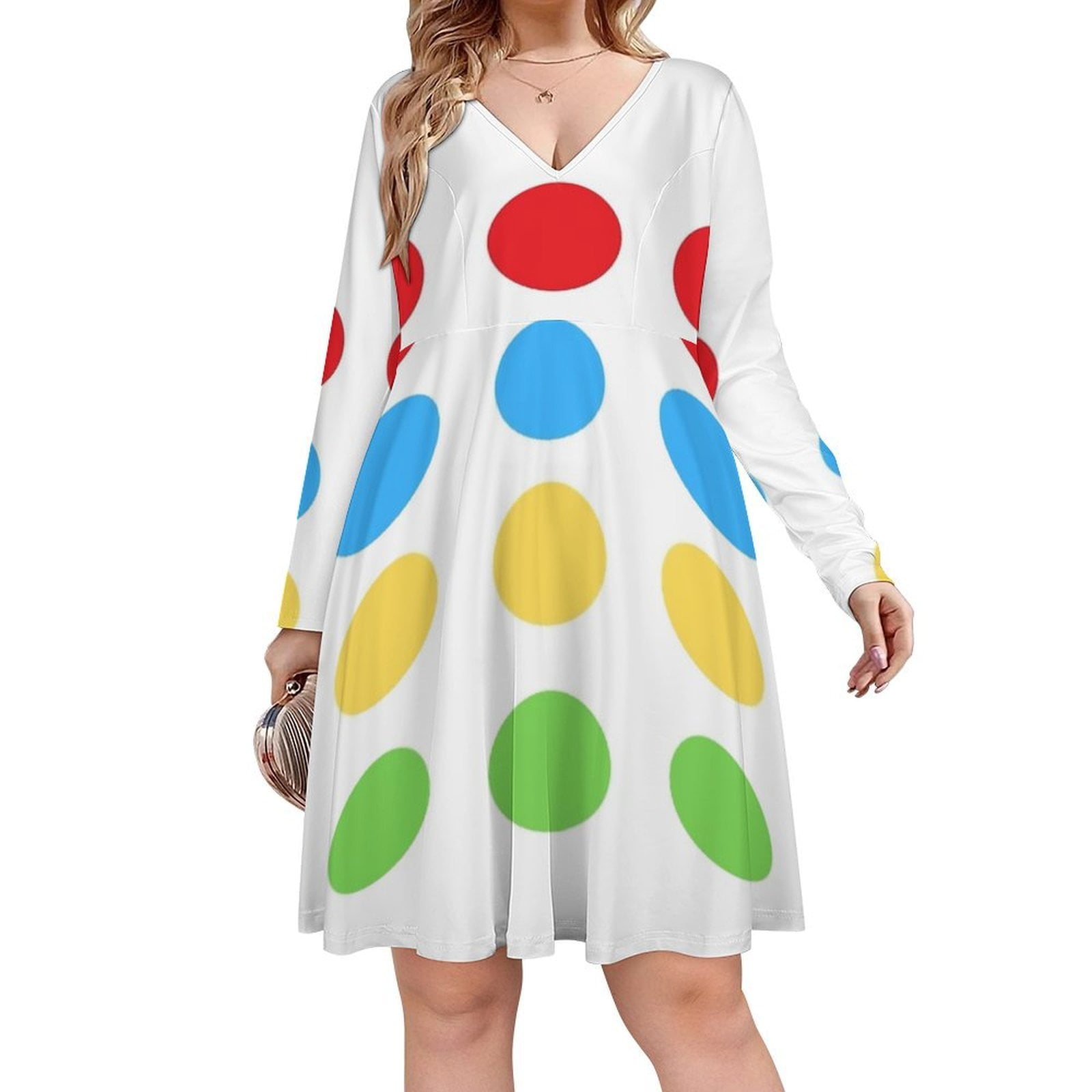 Twister Game Halloween Costume Long Sleeve Sexy Dresses For Women ...