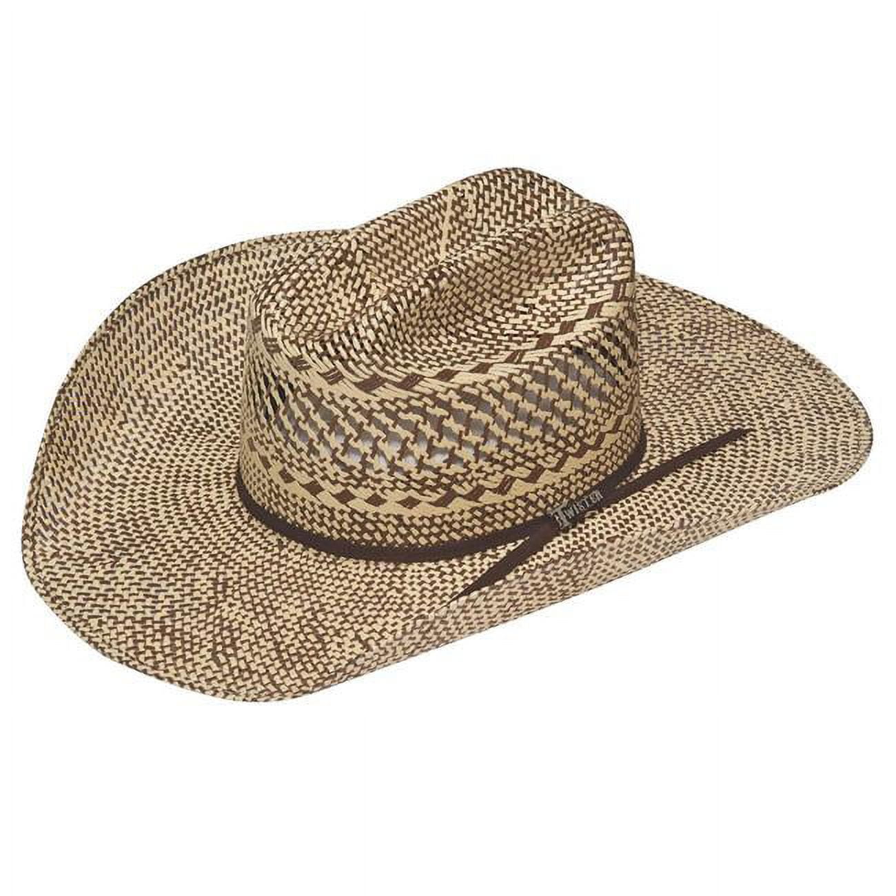 Twister T73675-7.625 4.25 in. 3-Stone Twisted Weave Hat - Size 7.625 ...