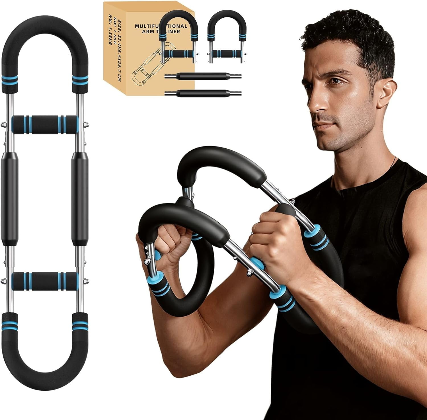 Twister arm Trainer, Adjustable Resistance (40-140 lbs) Chest Workout ...