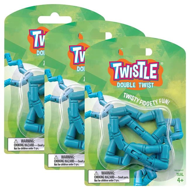 Twistle Double Twist, Teal Fidget Toy - Pack of 3 - Walmart.com