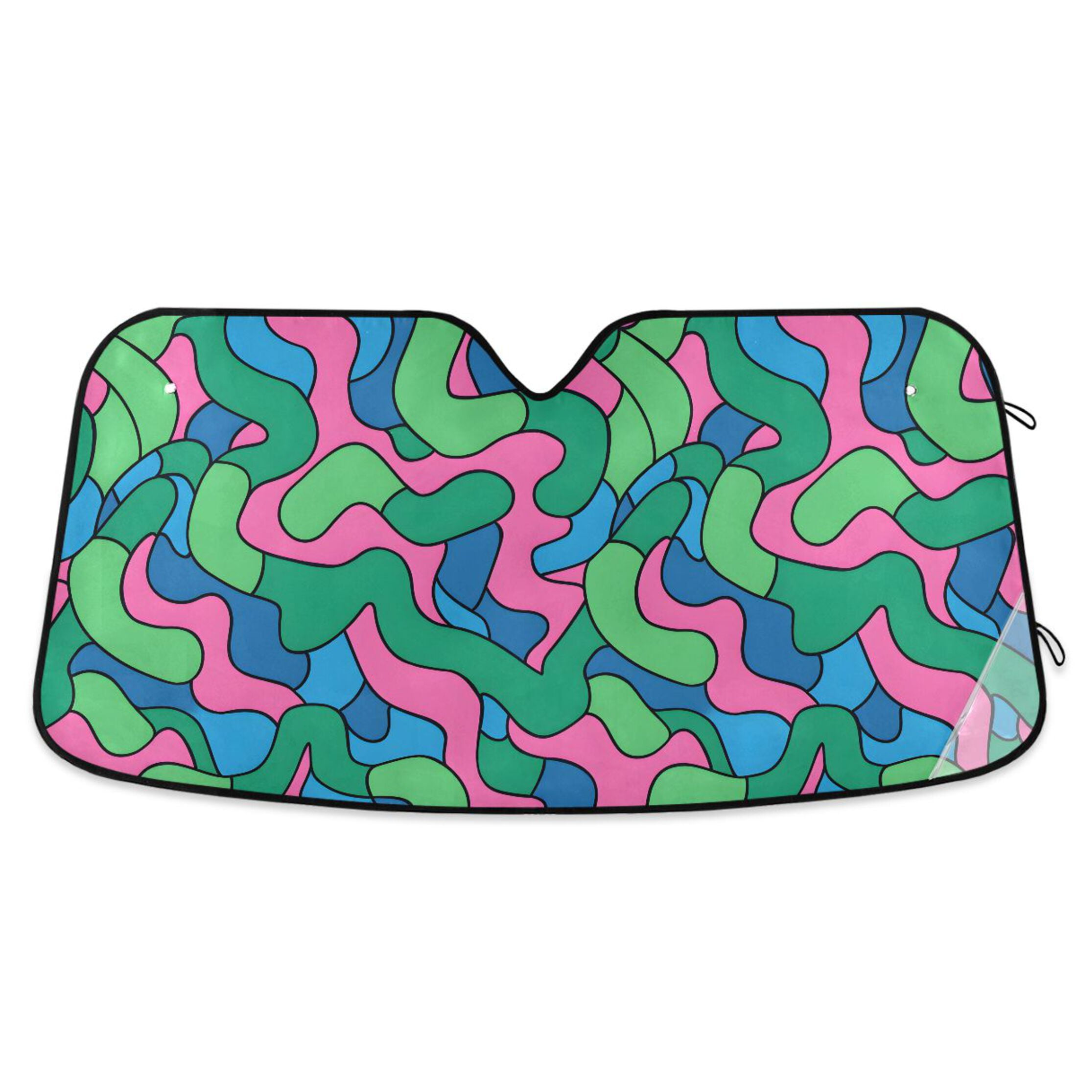 Twisty Bold Line Car Windshield Sun Shade Foldable Car Front Window ...