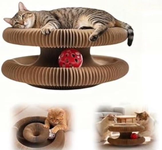 Twisty Paws Cat Toy, 2026 New Extra-Thick & Large Cat Scratching Board ...