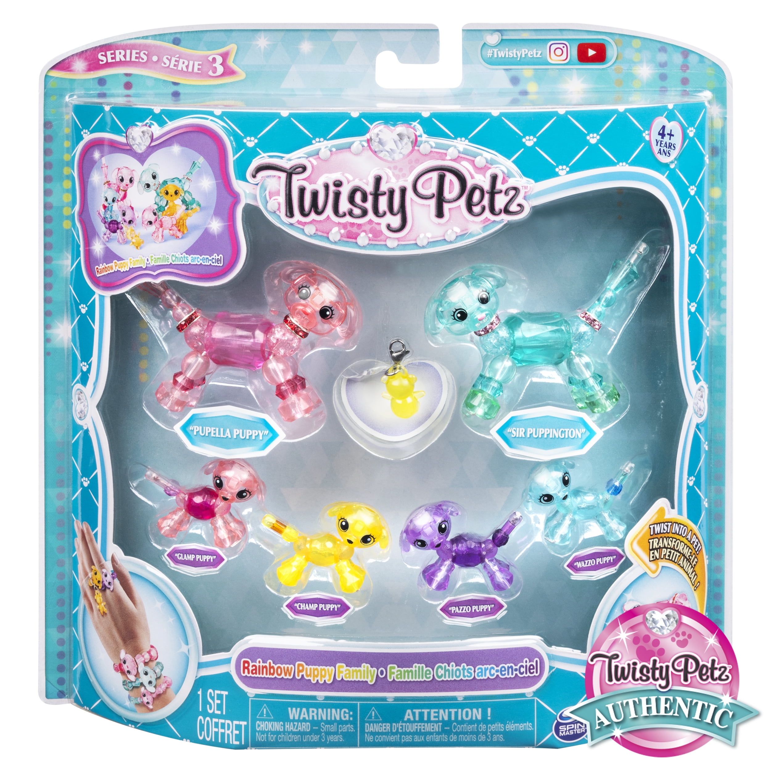 Twisty Petz, Series 3, Unicorn Charm, Girls Style Rainbow Puppy Family ...