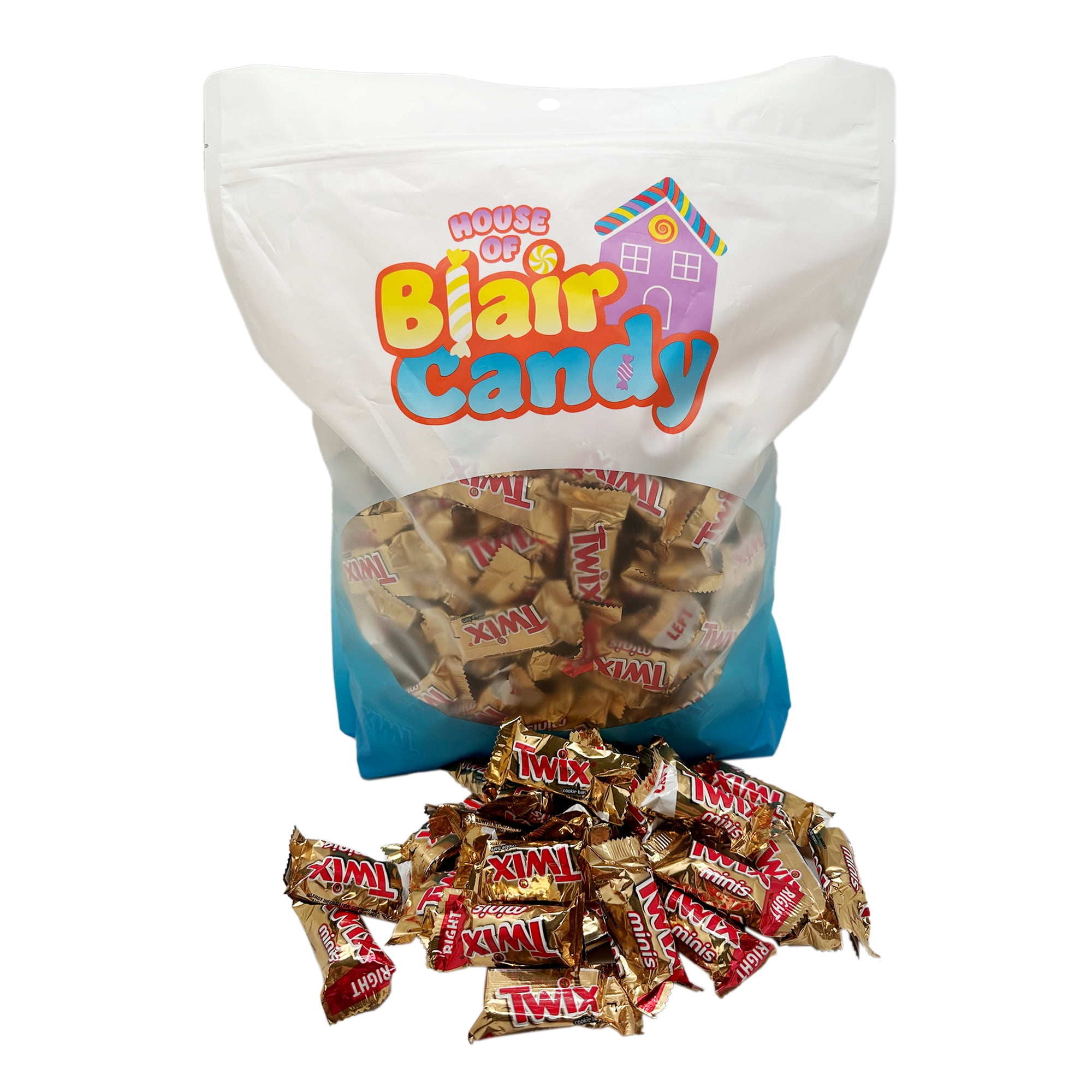 Twix Caramel Minis Fun Size Milk Chocolate Cookie Bars - 5 Lbs Treat ...