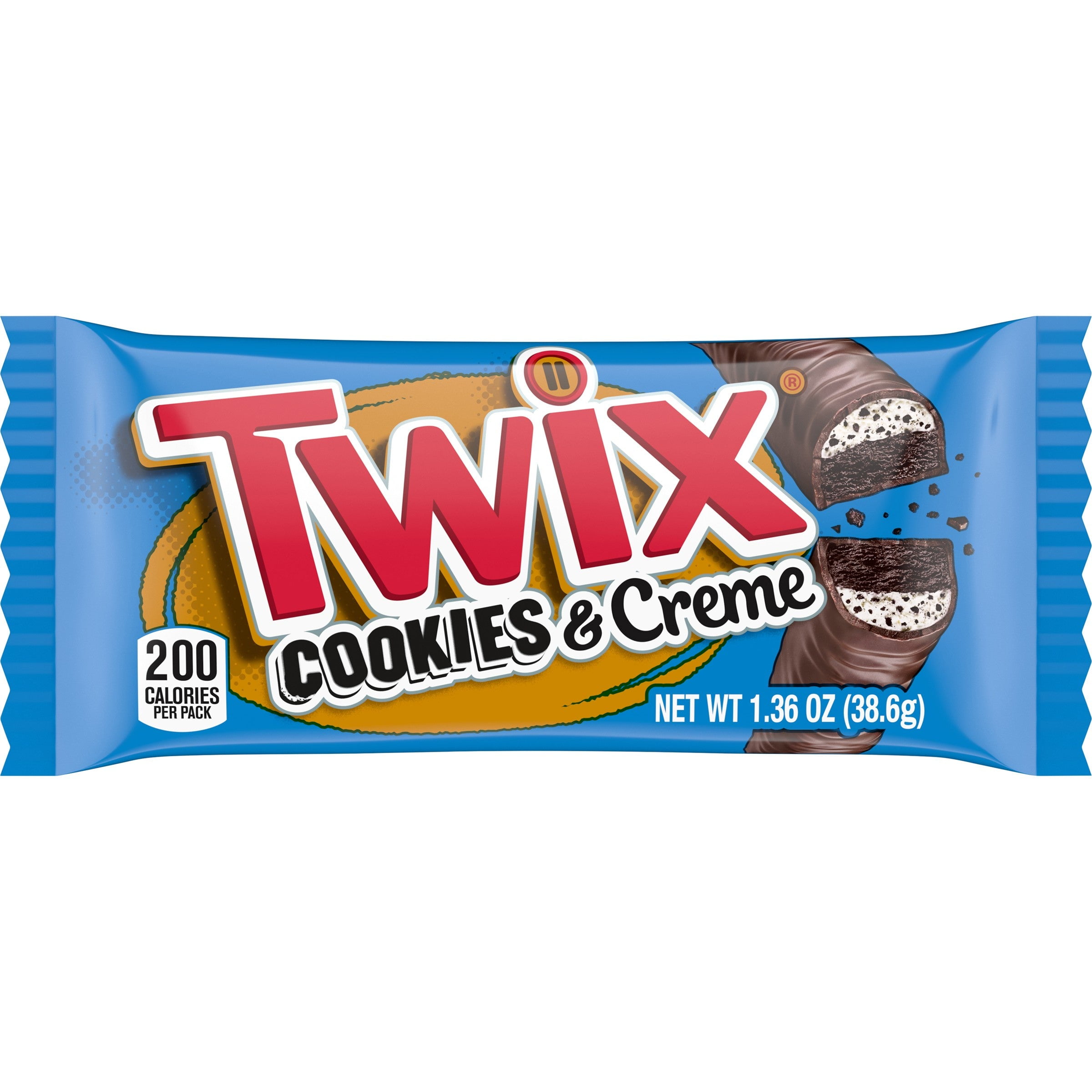 Twix Cookies & Creme Candy Bar 1.36 oz. - Walmart.com