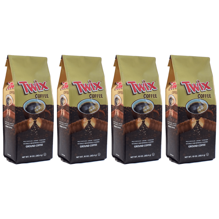 Twix Milk Chocolate Caramel Cookie Bar Flavored Ground Coffee 10 oz 4 pack Walmart