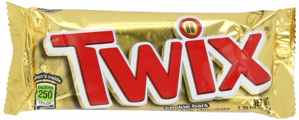 Twix Full Size Caramel Chocolate Cookie Candy Bar 1.79 oz. (Pack of 16 ...